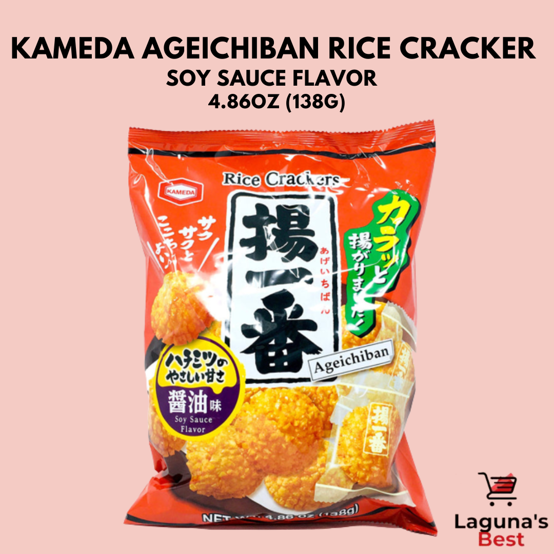 Kameda Ageichiban Rice Cracker - Soy Sauce Flavor 4.86oz (138g) | Lazada PH