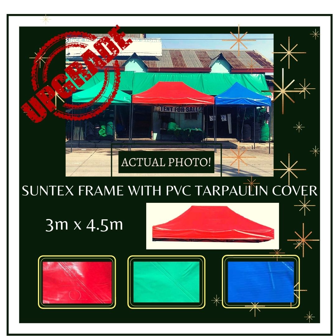 3m x 4.5m Retractable tent "UPGRADED" Homstar Frame with "PVC tarpaulin ...