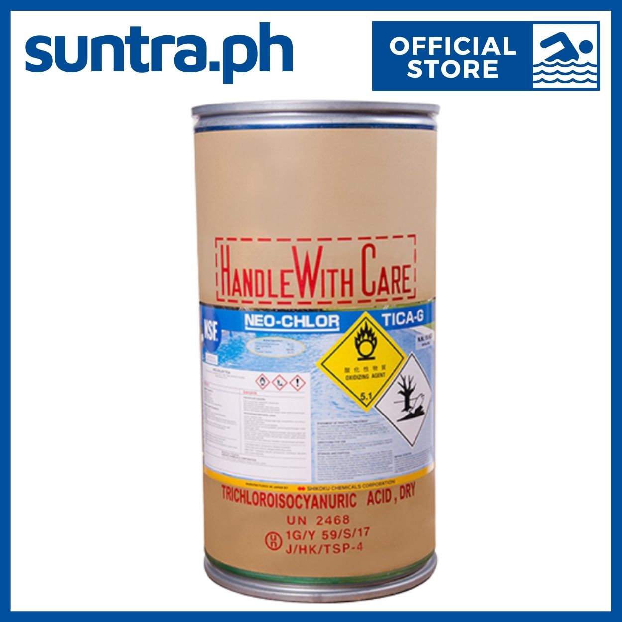 NEO-CHLOR TICA JAPAN 90% CHLORINE GRANULES TCCA NEO CHLOR (50 kilos ...