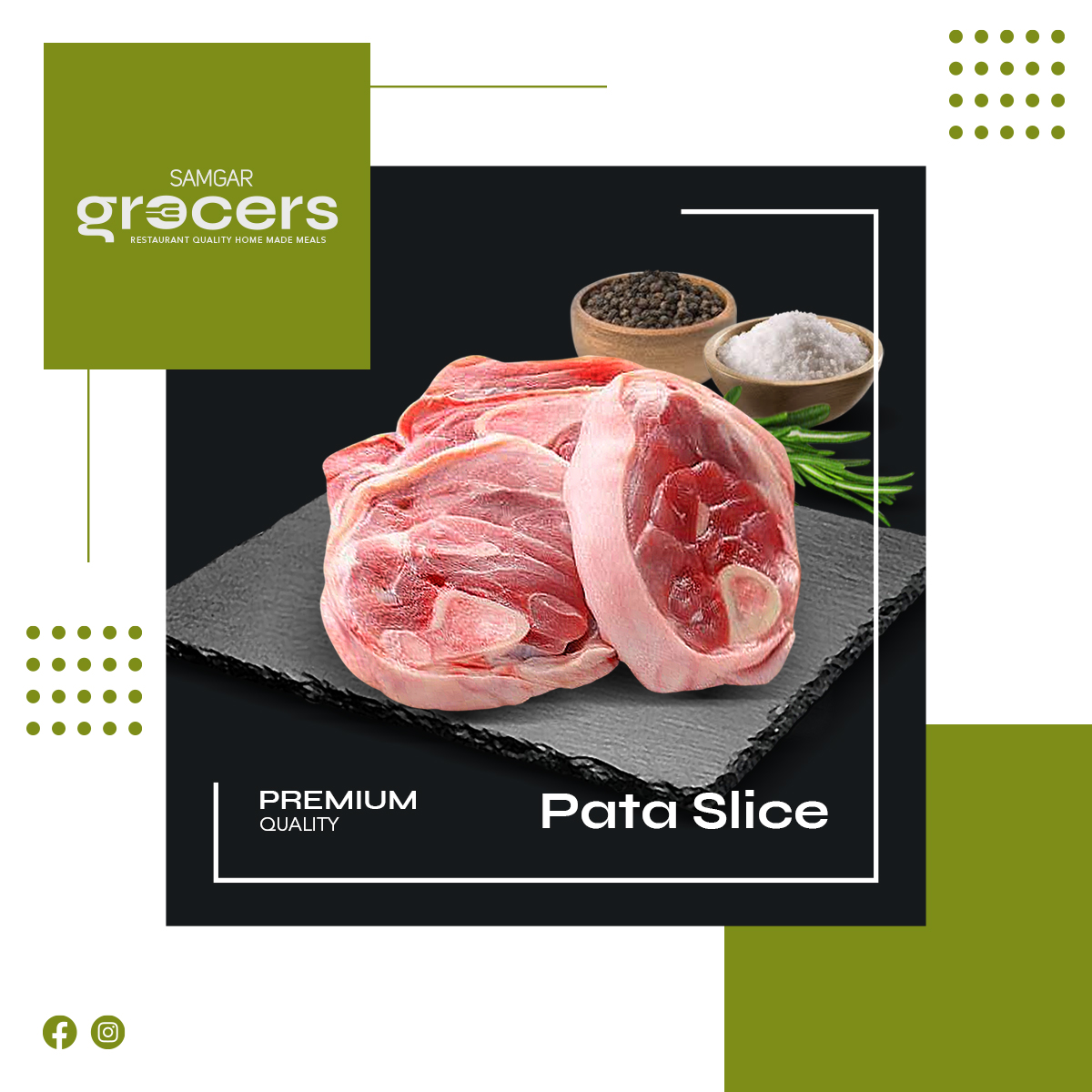 SAMGAR Grocers Pork Pata Slice 1 Kilo Pork Ham Leg Cut Premium Imported ...