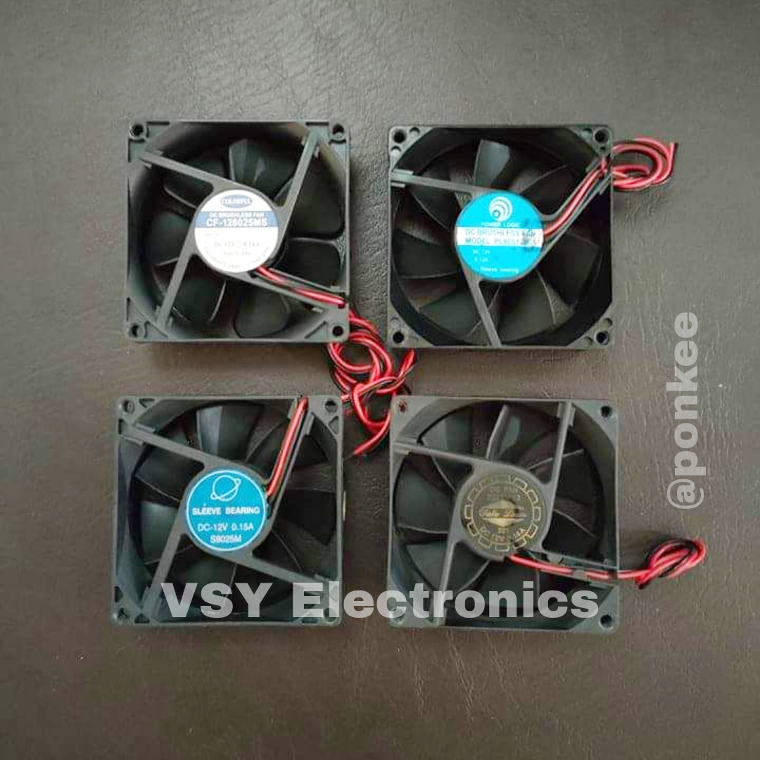 Computer Case Fan DIY 12 volts Blowers Cooler Exhaust Fans 80mm ...