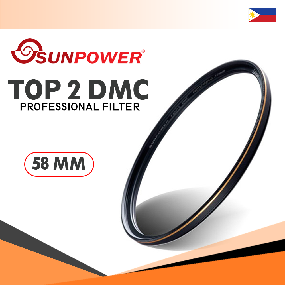 SUNPOWER TOP2 DMC PROFESSIONAL UV FILTER 58MM | Lazada PH