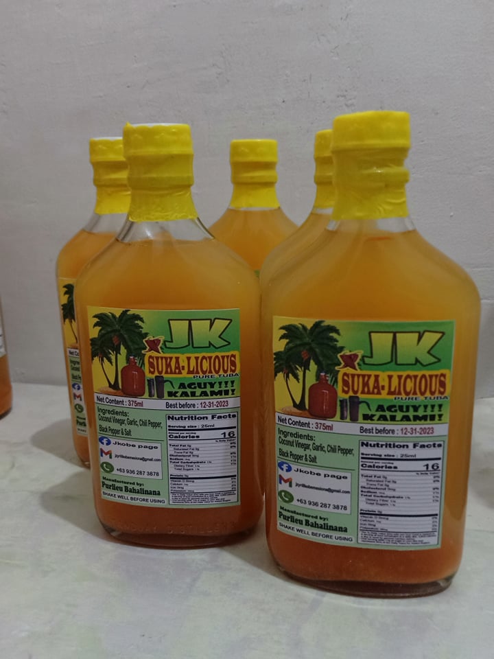 JK Suka-Licious pure TUBA coconut vinegar from Bukidnon Aguy! kalami ...