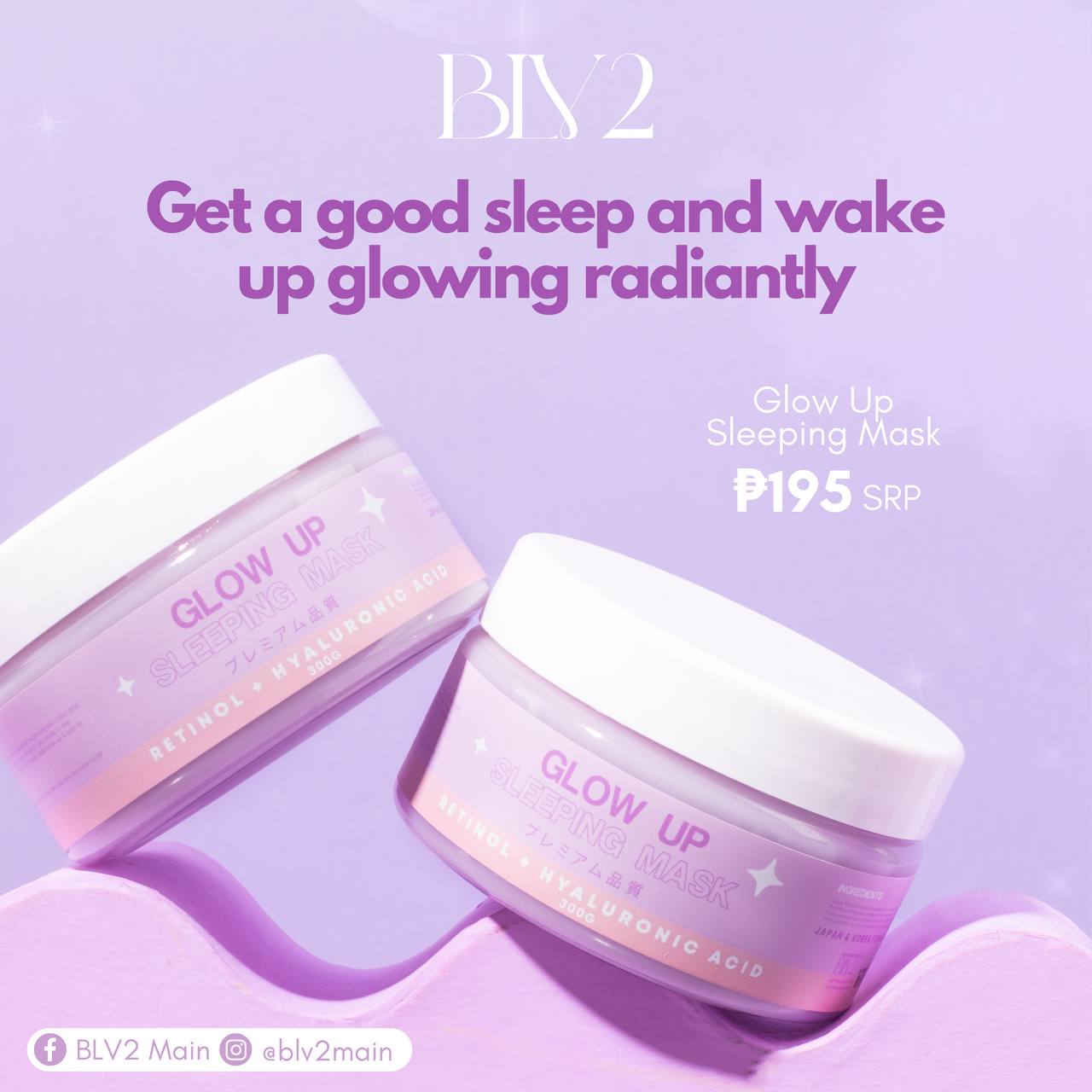 Glow Up Sleeping Mask by BLV2 | Lazada PH