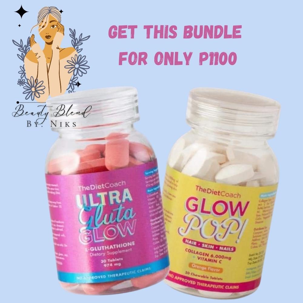 The Diet Coach Ultra Collagen Glow/Ultra Glow/Get FREE Glow up 1 Bottle ...