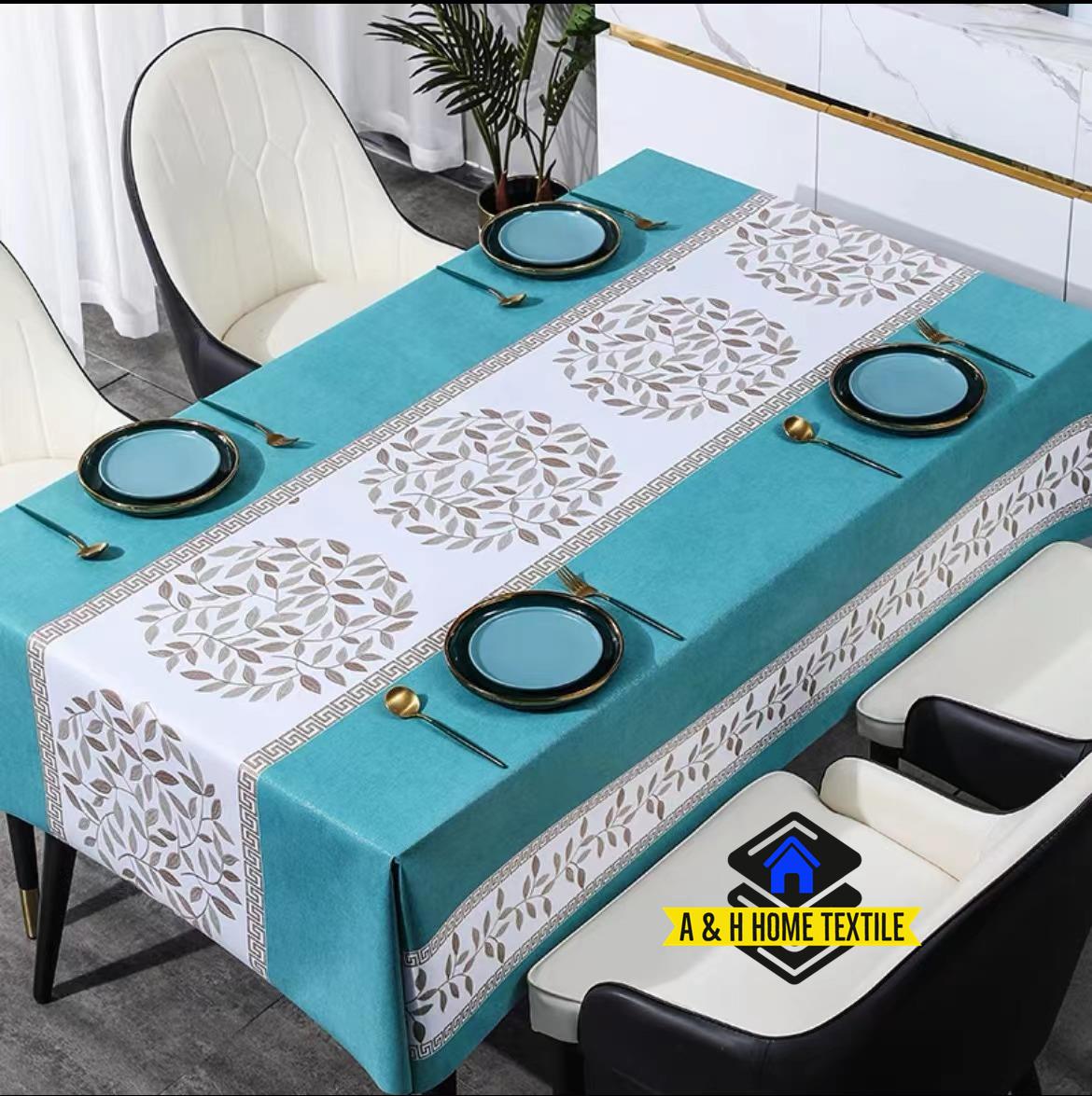 Mantel PVC Table Cloth Waterproof Table Cover Cloths Rectangular ...