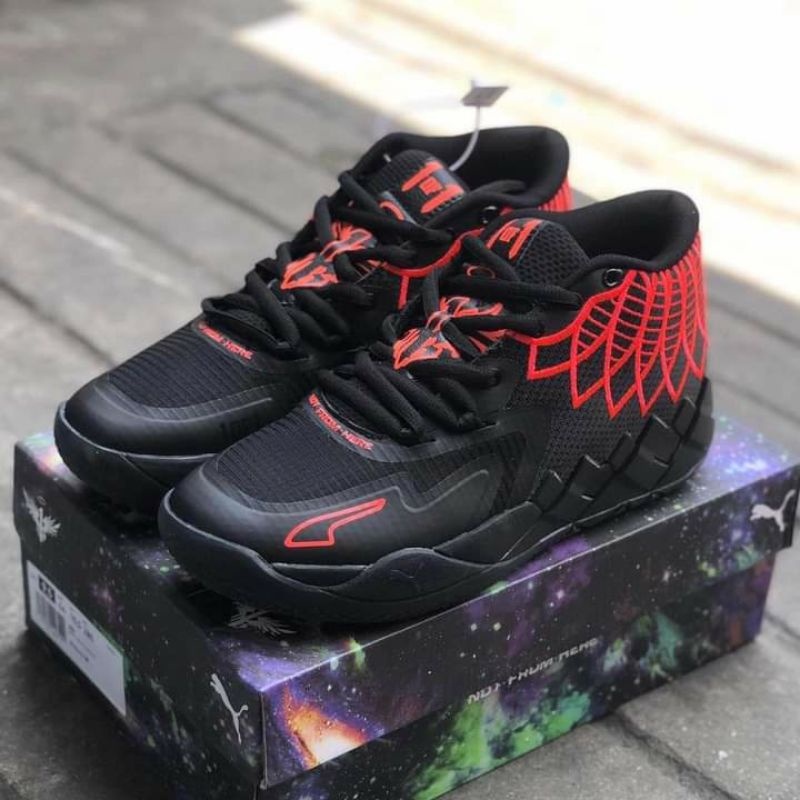 Puma lamelo ball cutter melo rick and morty basket ball shoes 2022 for ...