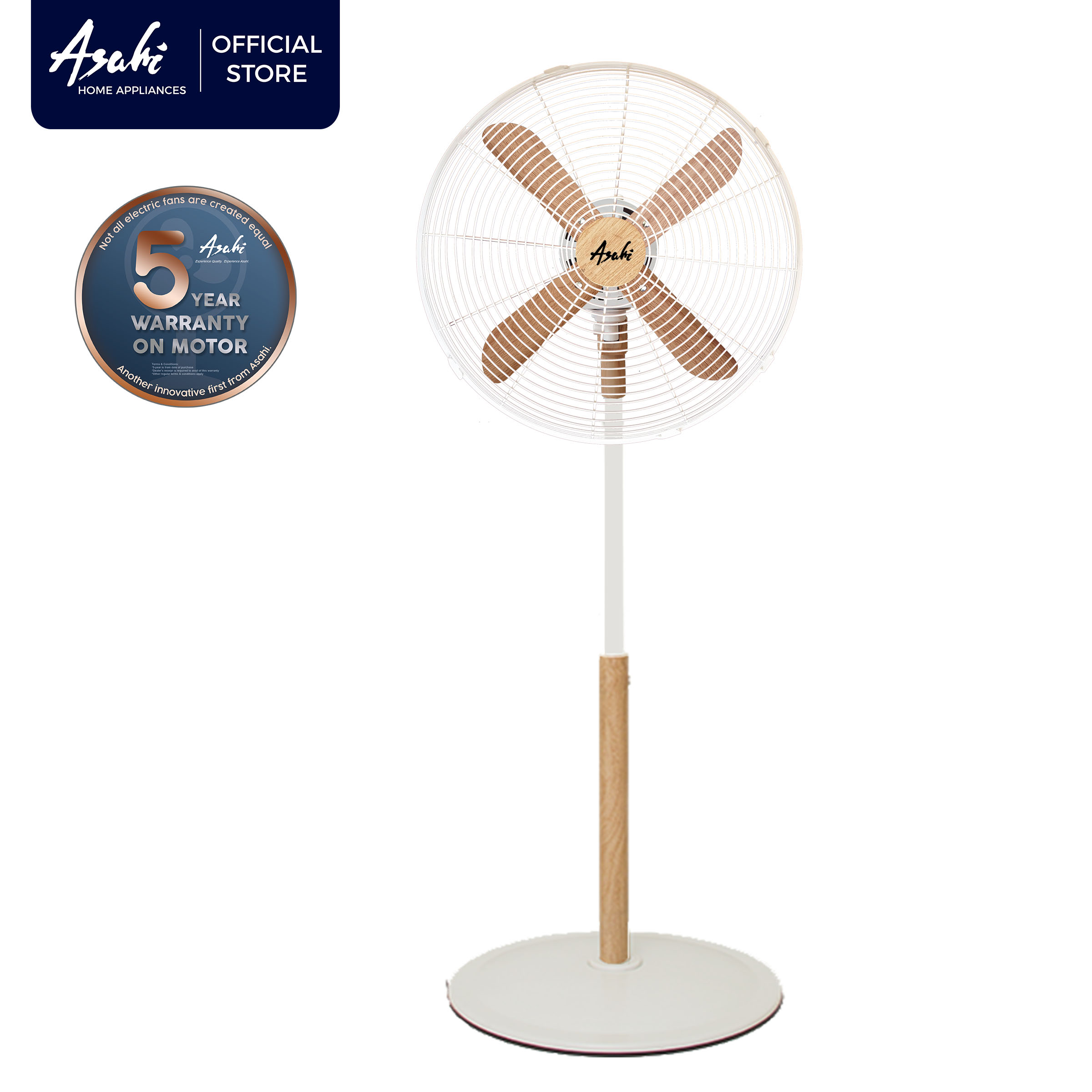 Asahi XF 6077 Wood Series Stand Fan 16 inches | Lazada PH
