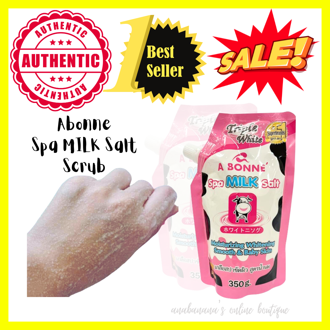 ABONNE MILK SALT SCRUB AUTHENTIC ABONNE SPA MILK SALT 350G LEGIT ...