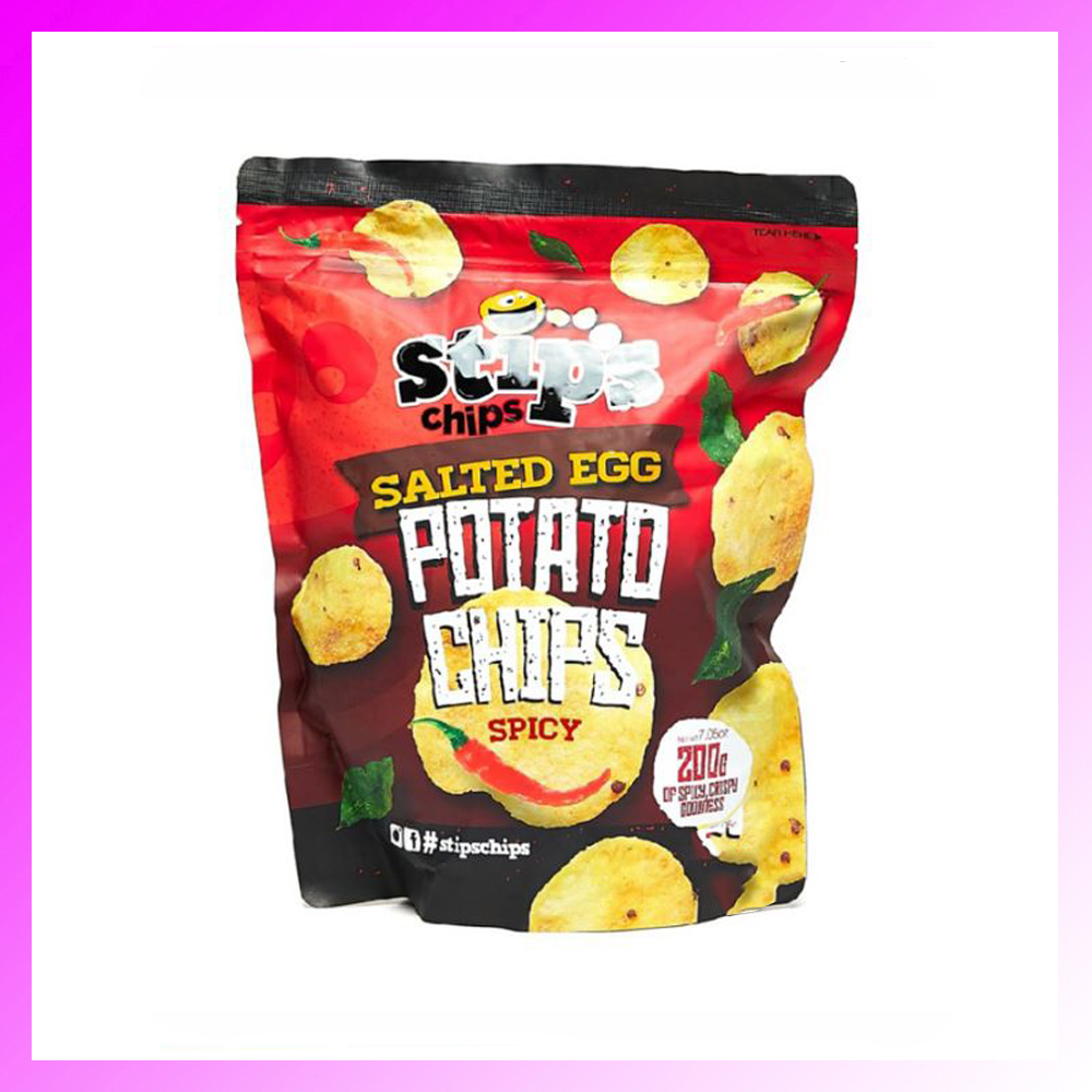 Stip's Chips Spicy Salted Egg Potato Chips 200grams | Lazada PH