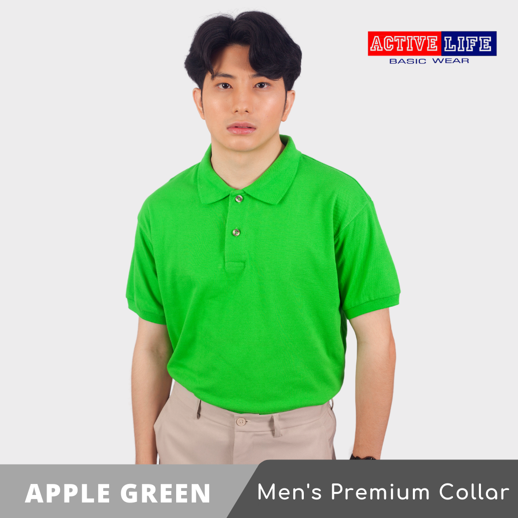 Active Life Premium Men's Polo Shirt (Honeycomb) - Apple Green | Lazada PH