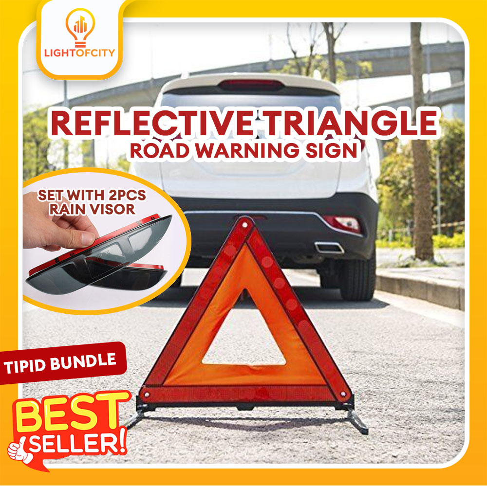 LIGHT OF CITY Safety Accessories | Reflective Triangle Warning Road ...