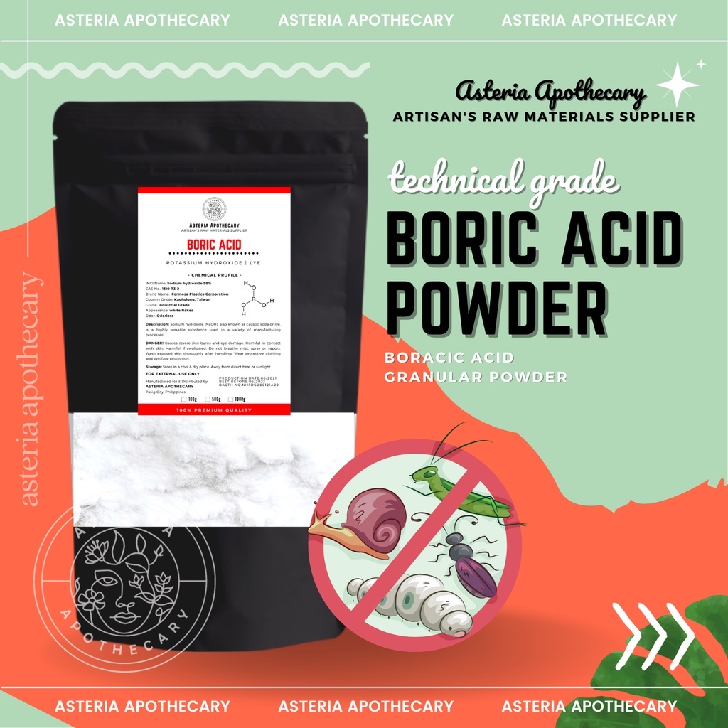 Boric Acid | Boracic Acid 100g 500g 1Kg - Asteria Apothecary | Lazada PH