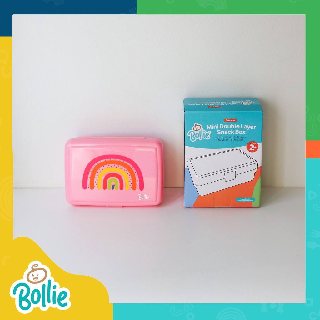 Bollie Baby Weenie Mini Double Layer Snack Box (Lunch Box for Kids ...