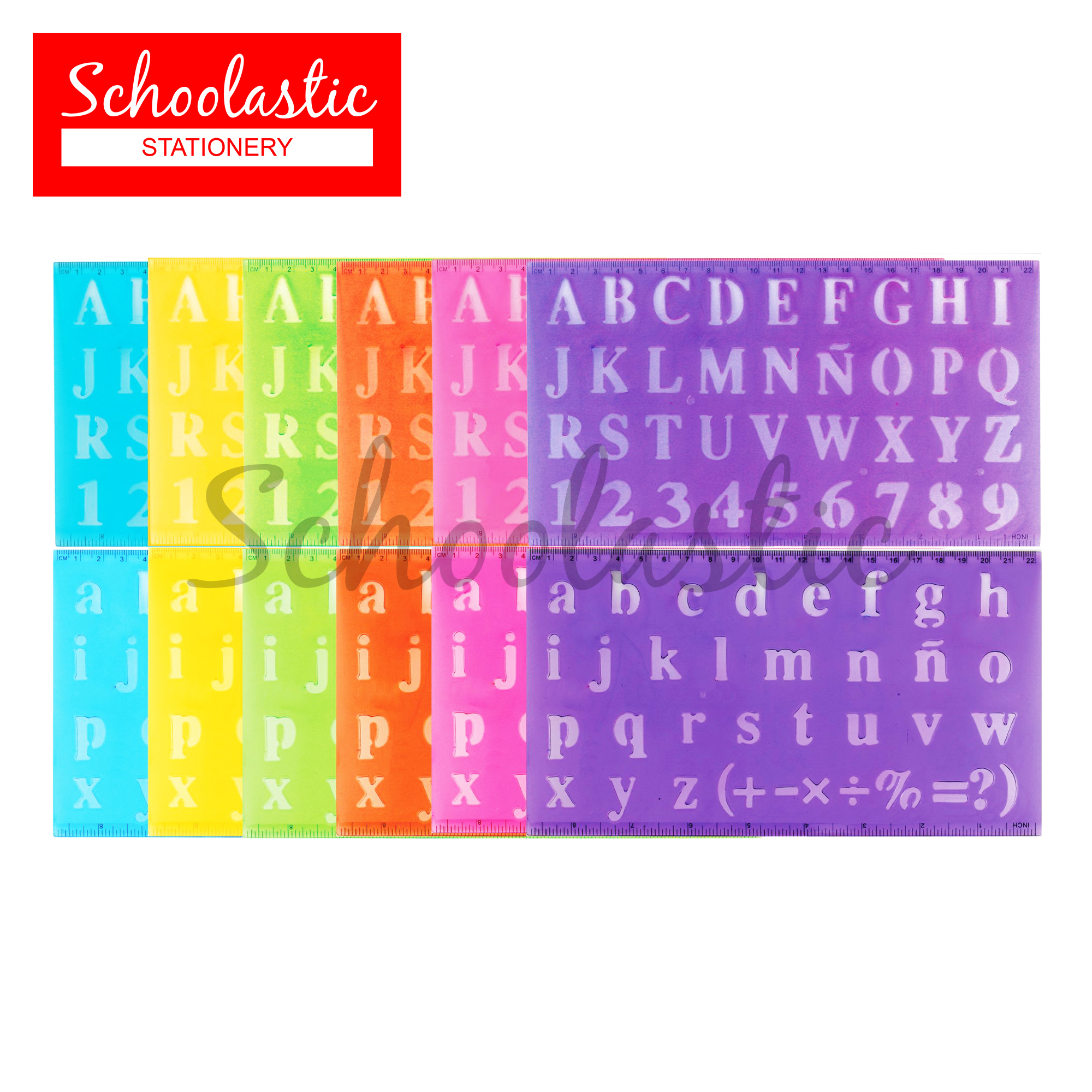 2 in 1 Letters and Numbers Stencil Ruler 22cm | Lazada PH