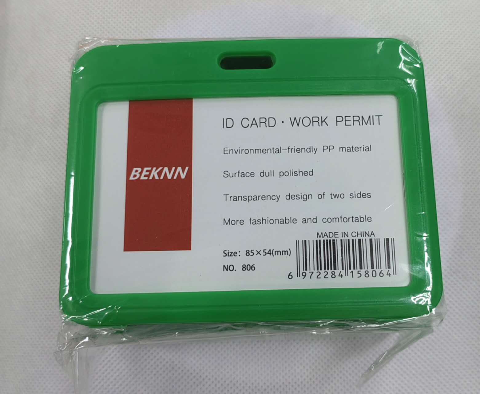 10pcs Horizontal ID card case holder Double side Transparent ANG single ...