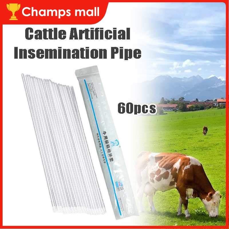 60Pcs Universal Artificial Insemination Breed Pipes Whelp Catheter Rod ...