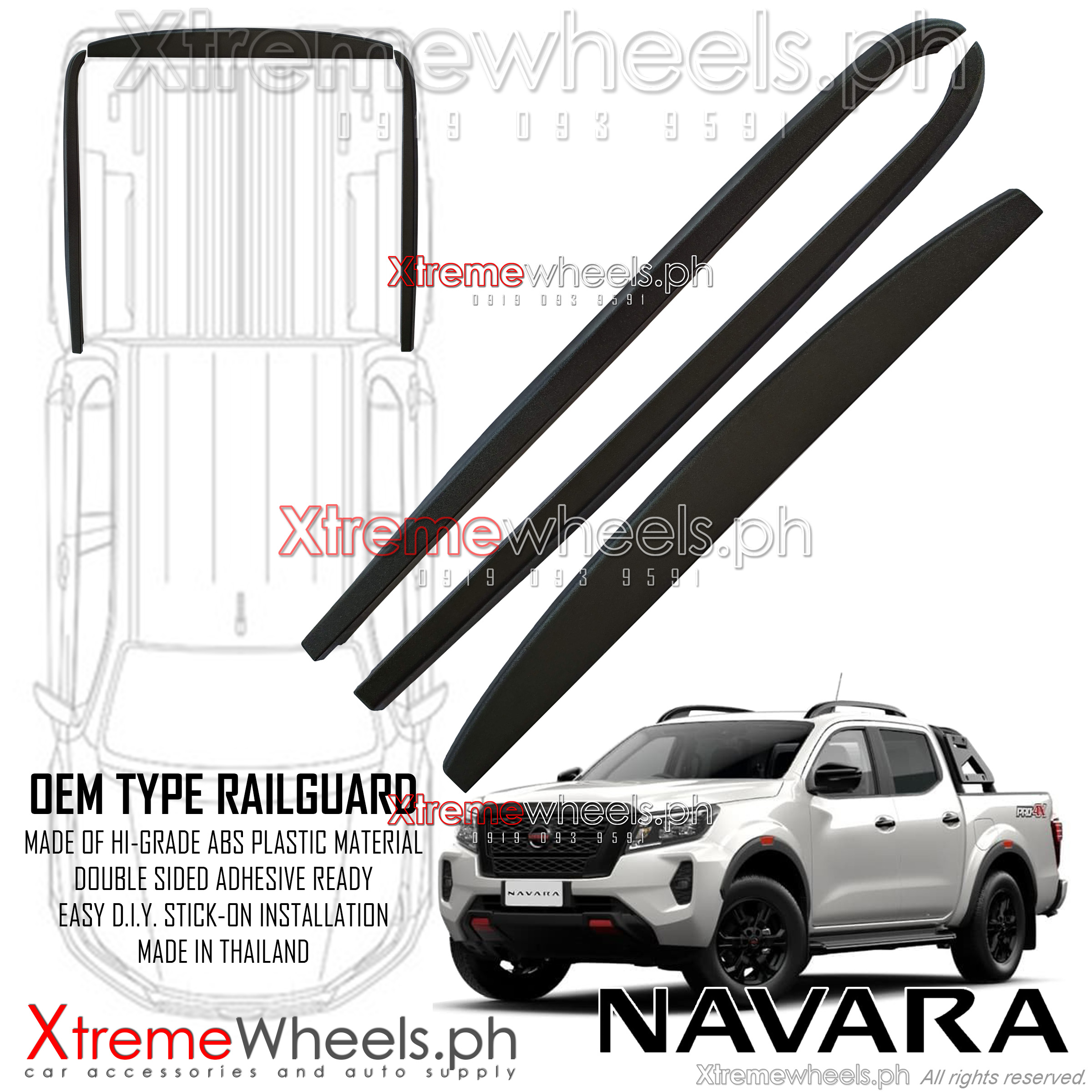 NAVARA PRO4X 2021-2025 3PCS THAILAND RAIL GUARD PICK UP REAR BUMPER ...