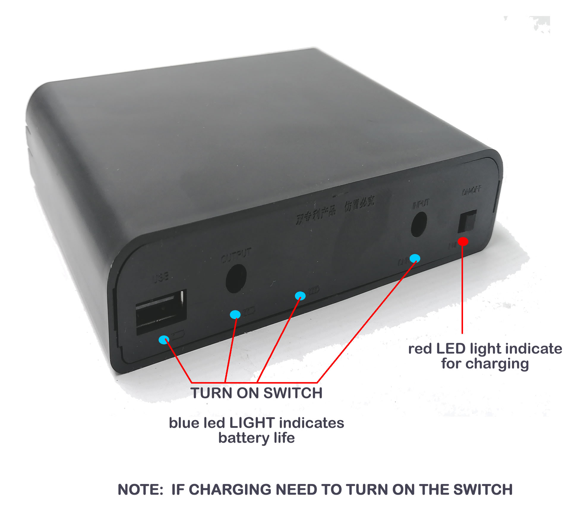 Mini ups 12V 3-5A uninterruptible power supply Backup battery system ...