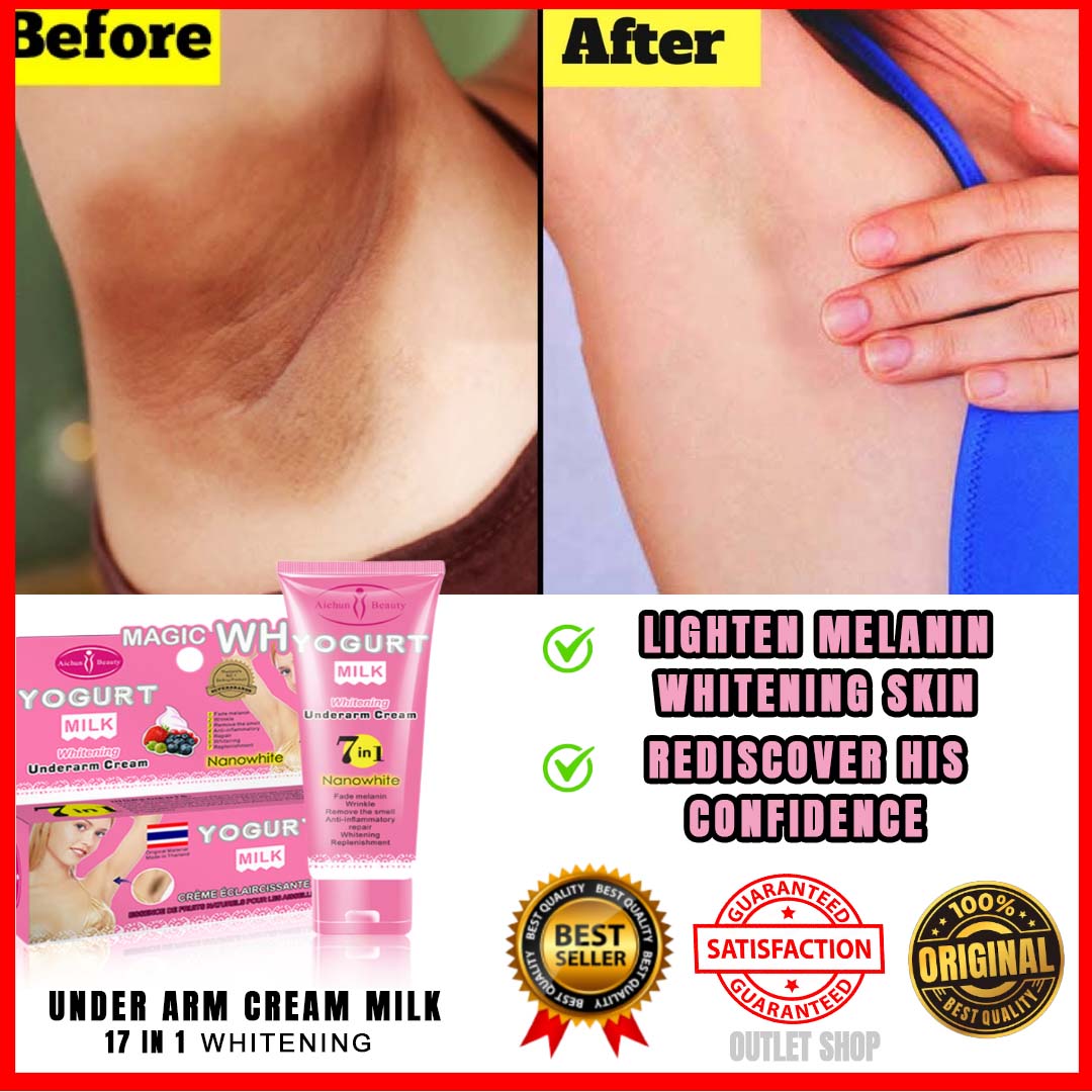 📢⚡💥Super Effective in 5days PAMPAPUTI NANG KILIKILI⚡White Yogurt Milk Whitening Under arm Cream ...