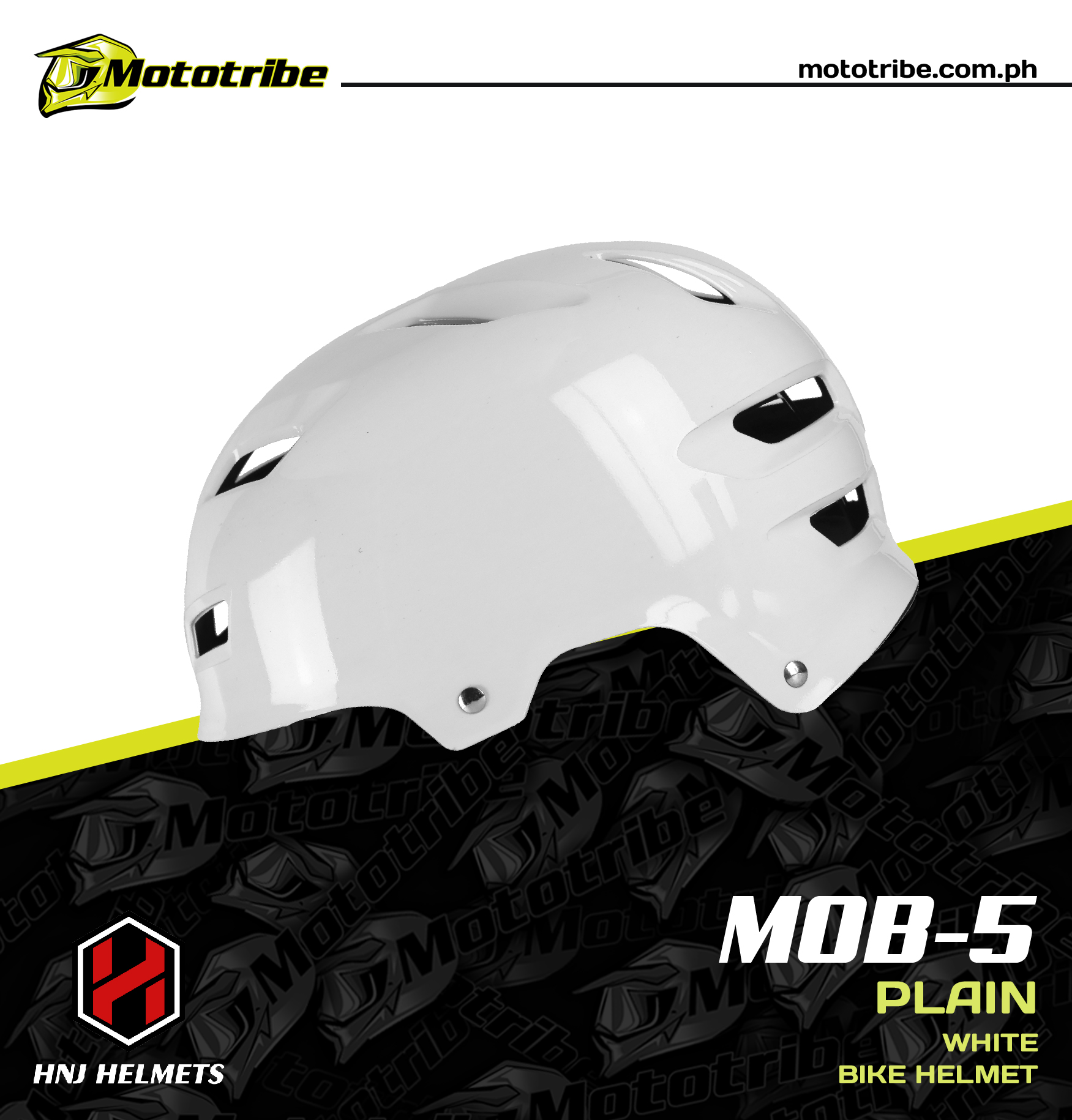 HNJ MOB Motorcycle Helmet Skateboard Adjustable Dial Mototribe Nutshell ...