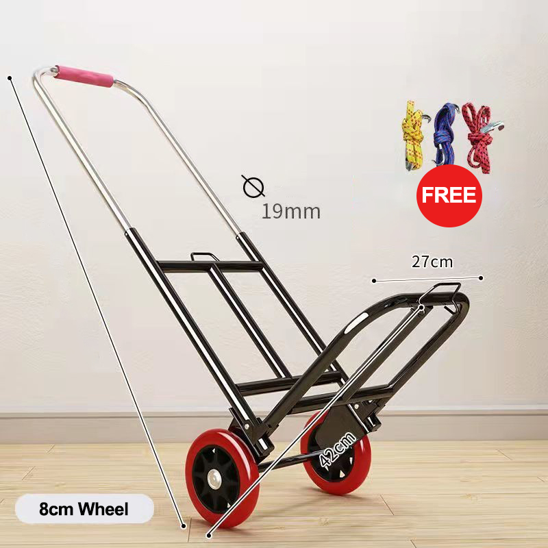 [Free 3 Ropes] Trolley Cart Multifunction Foldable Shopping Cart ...