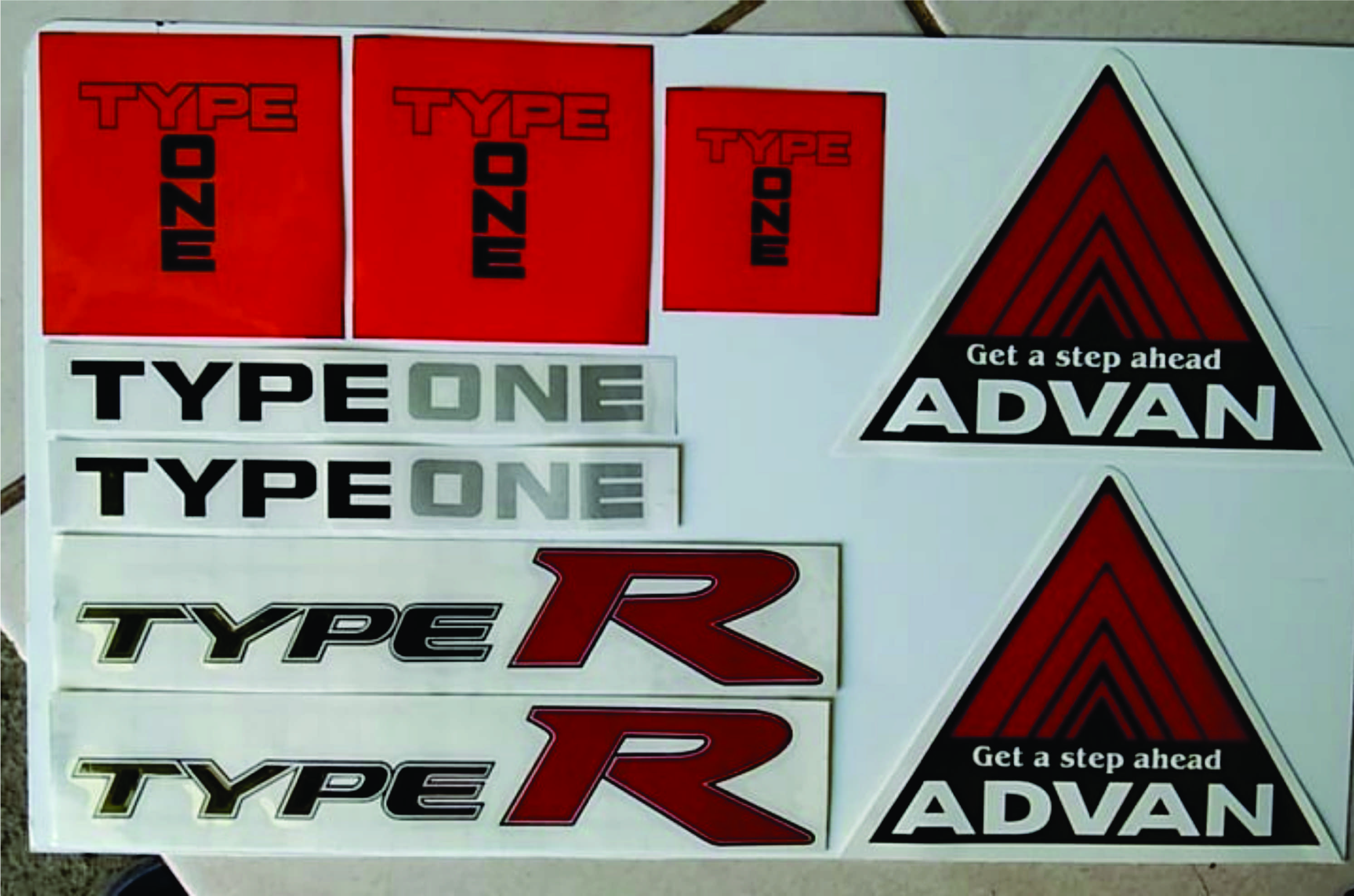 Type R car sticker Type One Advan sticker set | Lazada PH