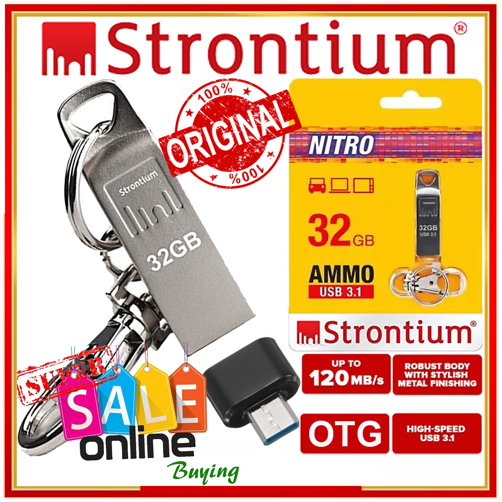 Strontium Nitro AMMO 32gb USB Flash Drive With OTG type-C (Original ...