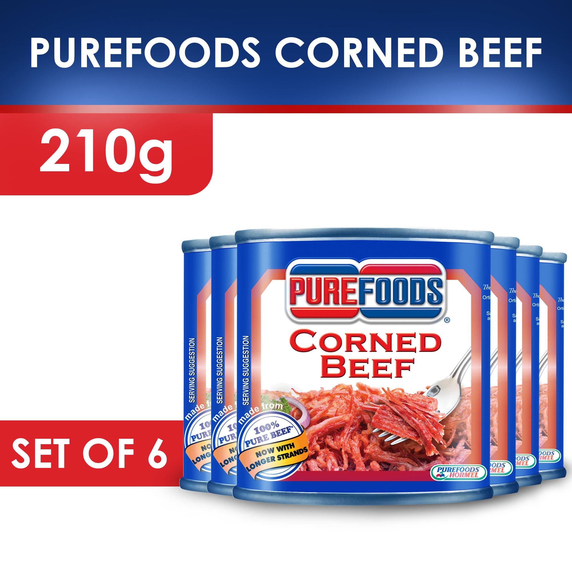 Purefoods Corned Beef (210g) Set of 6 | Lazada PH