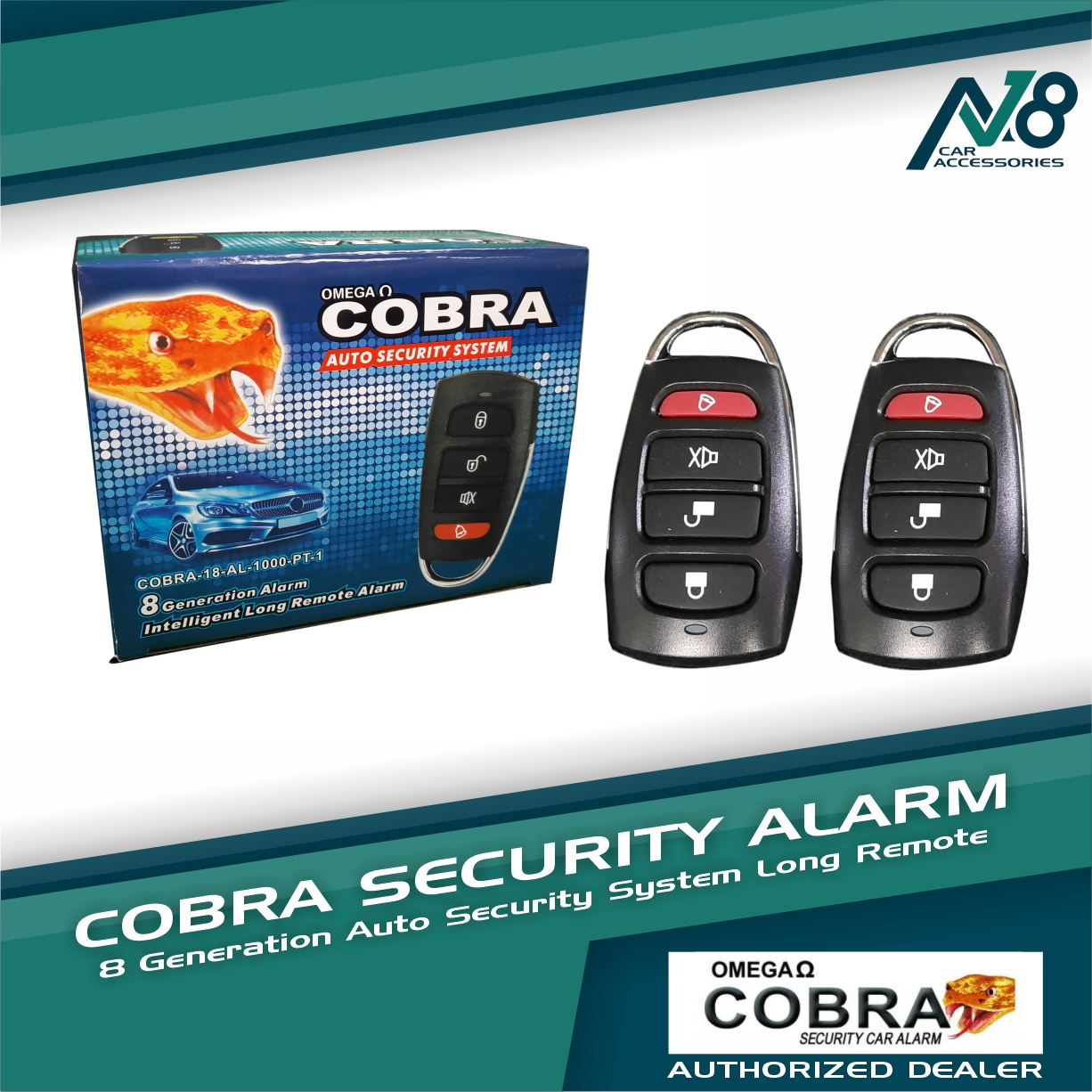 Cobra Car Alarm with Universal Remote (Complete with free Central Lock ...