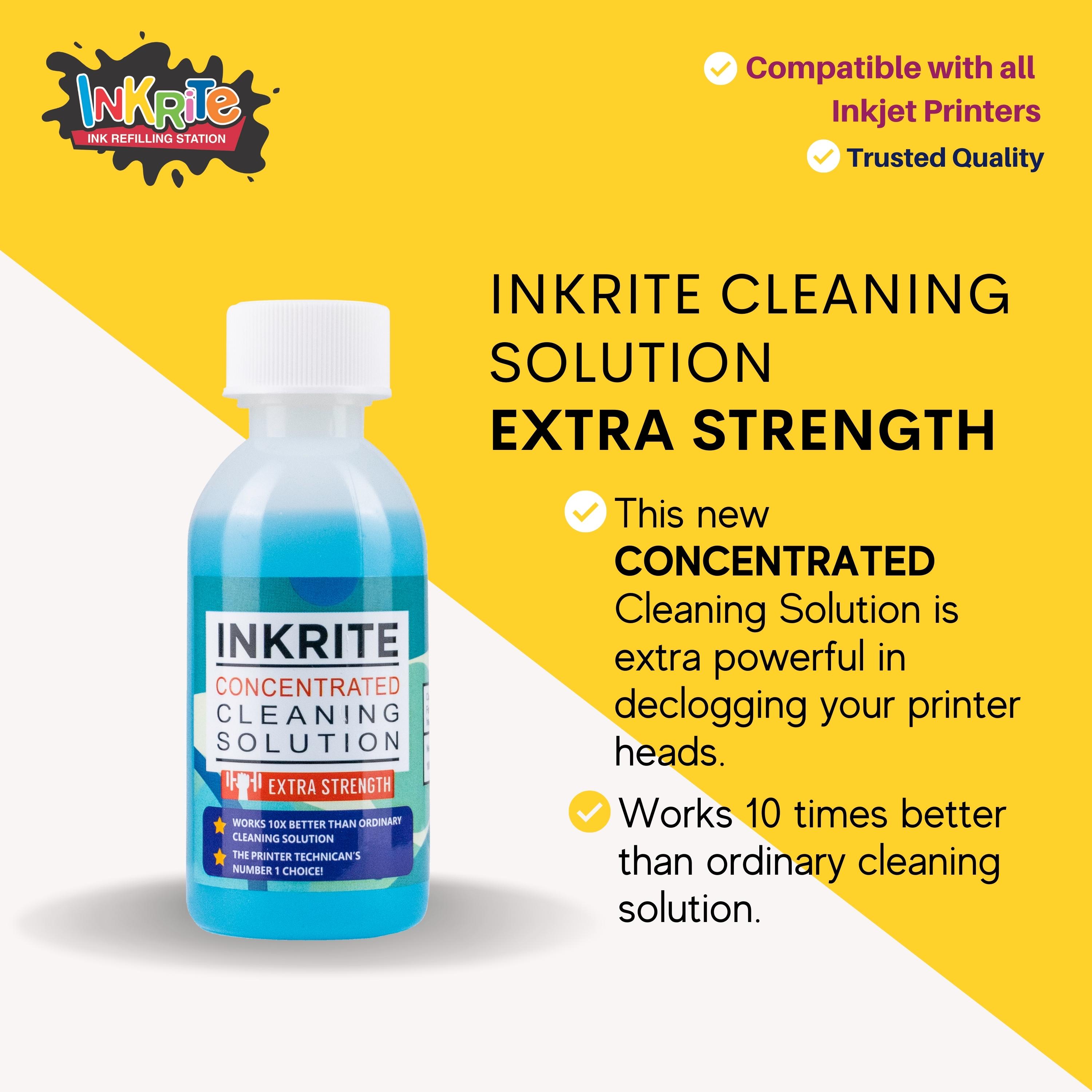 Inkrite EXTRA STRENGTH Cleaning Solution for Inkjet Printers, 100 ml ...