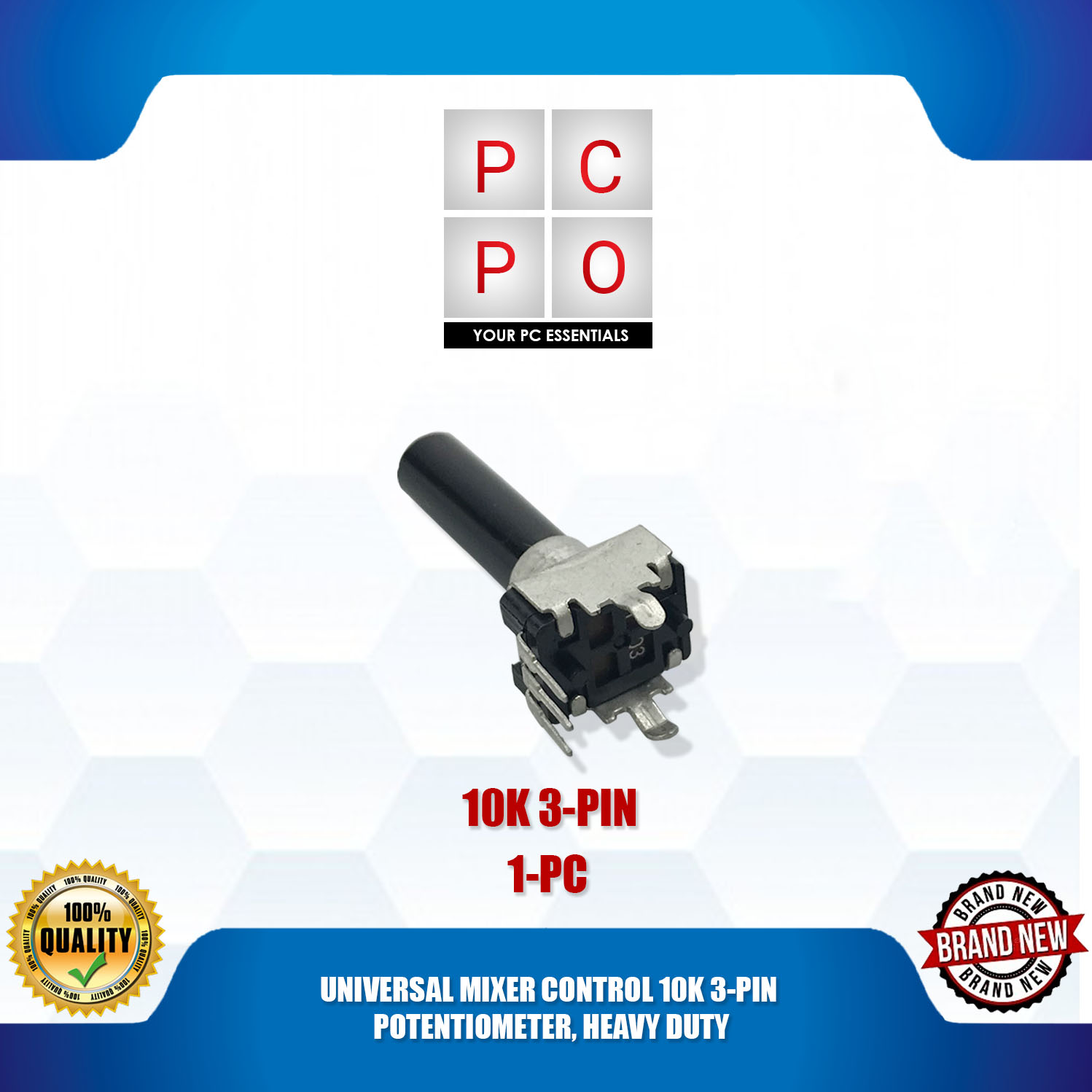 UNIVERSAL MIXER CONTROL 10K 3-PIN POTENTIOMETER, HEAVY DUTY | Lazada PH