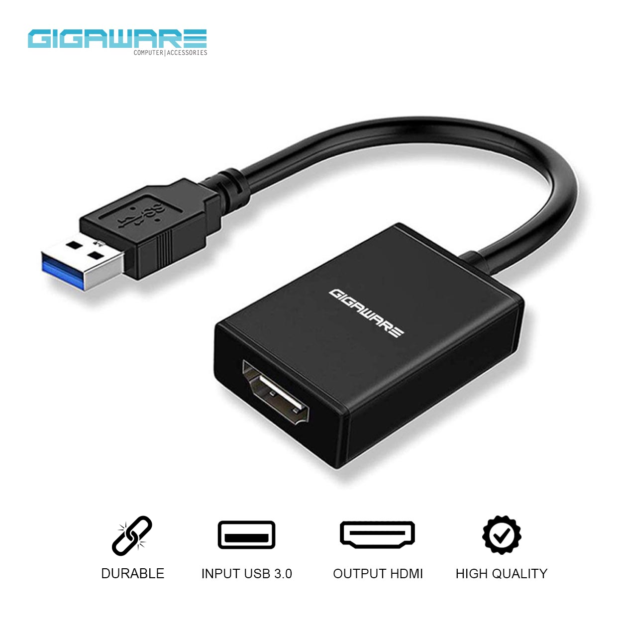 Gigaware USB 3.0 To HDMI Video Display External Cable Adapter | Lazada PH
