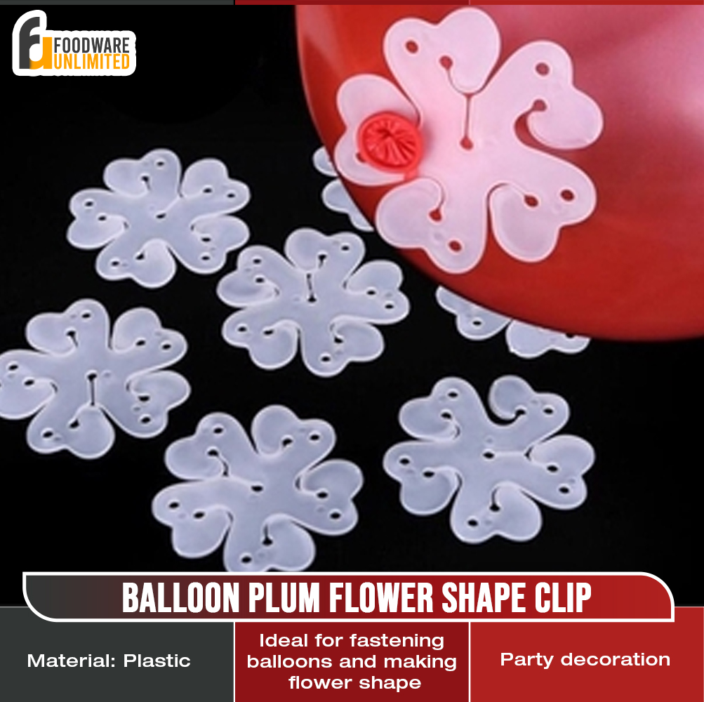 Balloon Plum flower Shape Balloon Clip | DIY Party Decoration Balloon ...