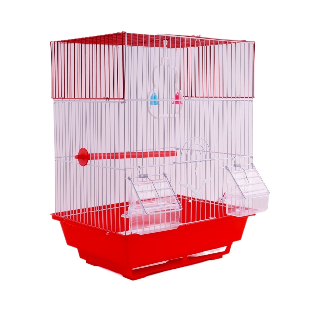 J14060004 104 Heavy Duty Small square bird cage with complete set ...