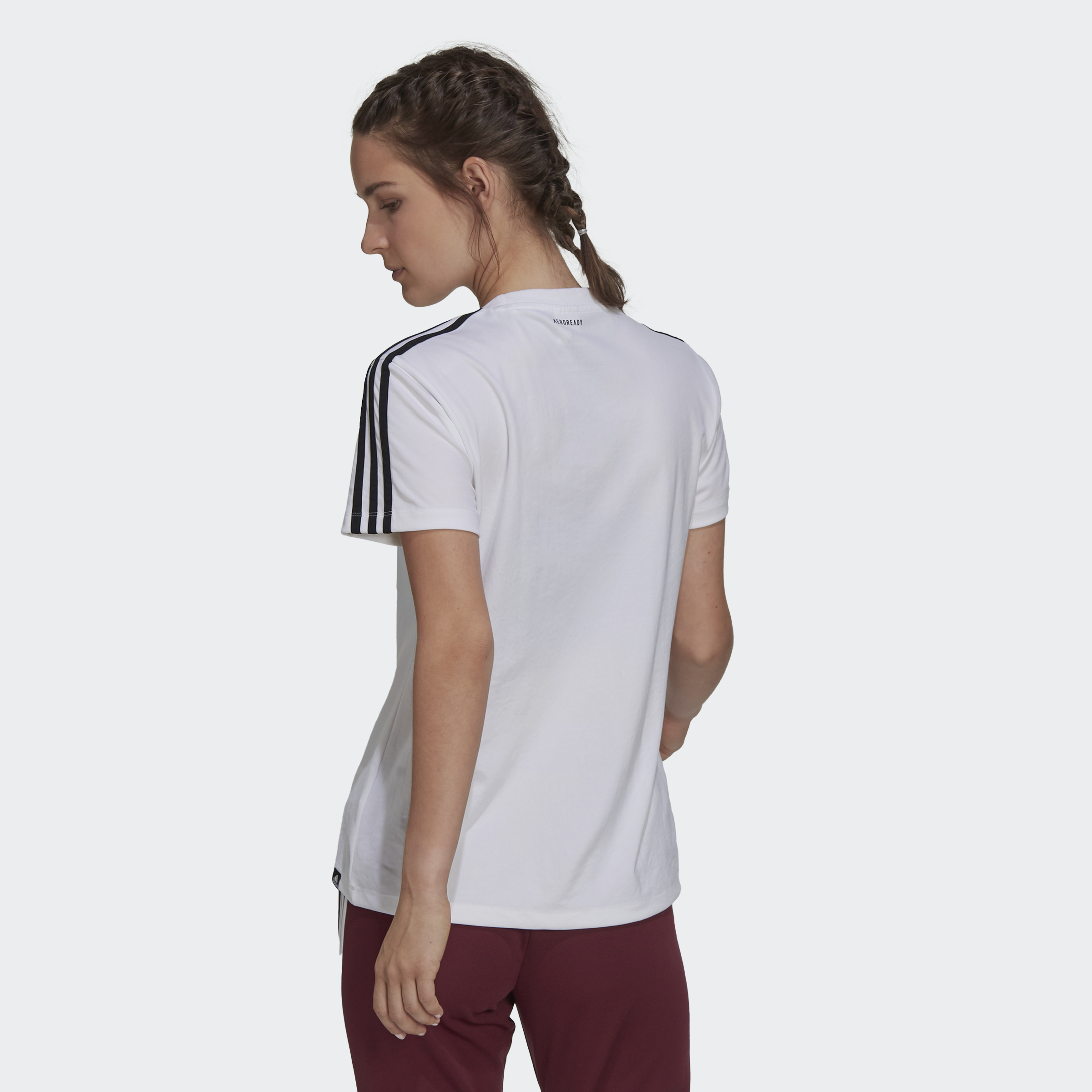 adidas End Plastic Waste 3-Stripes Primeblue Graphic Tee White GS4163 ...