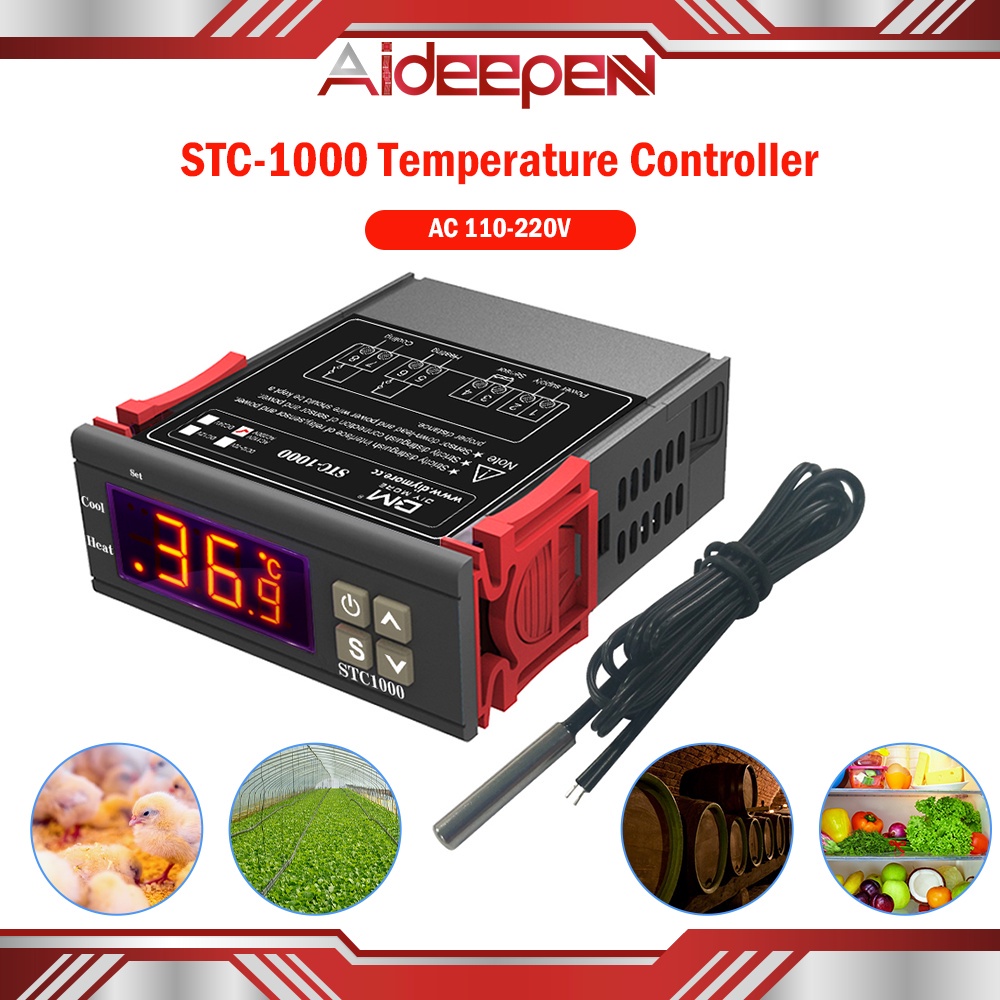STC1000 Temperature Incubator Relay Module Switch Trigger Time Delay ...