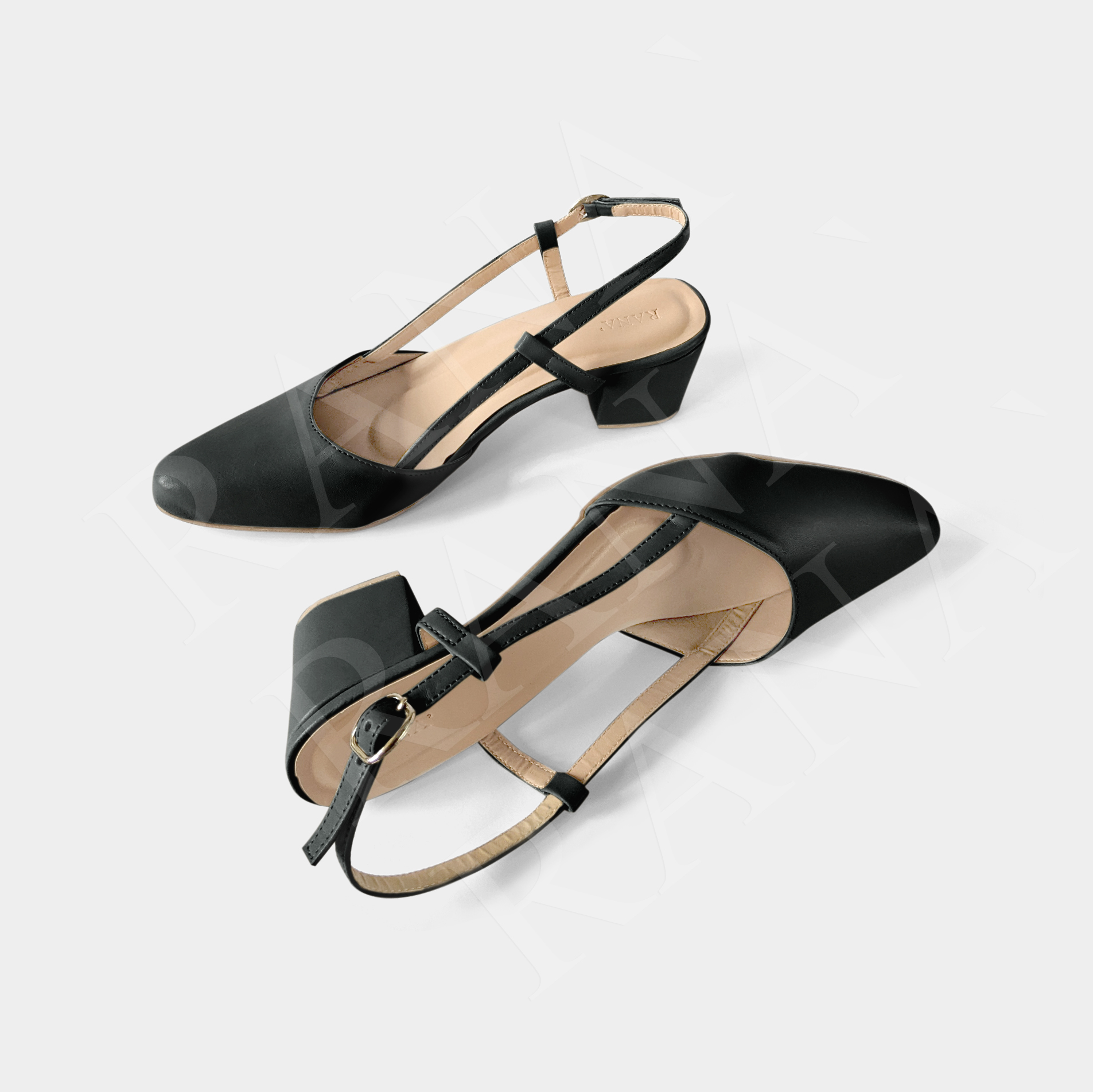 RANA' | MEAN Closed Shoes | 2-Inch Pointed Toe w/ Sling Back Block ...