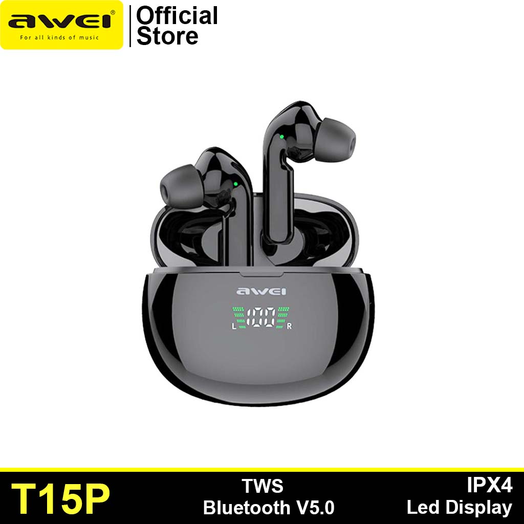 Awei T15P Earbuds Bluetooth Wireless Earphones Led Digital Display ...