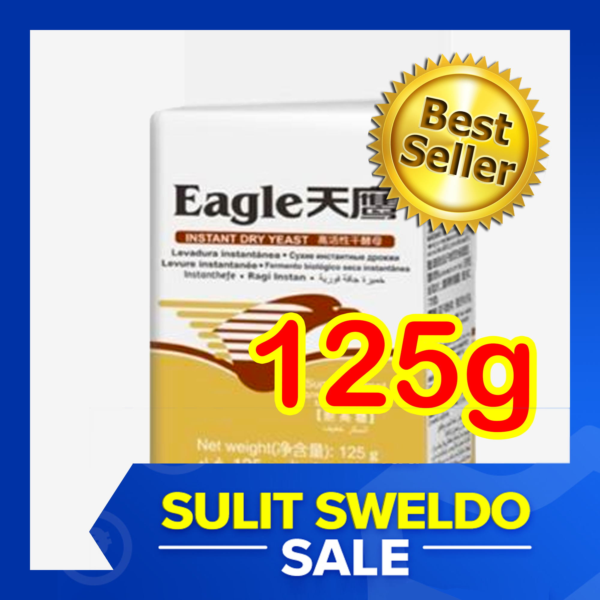 125g EAGLE INSTANT YEAST for Baking Bread Cake Flour Dough Instant Dry ...