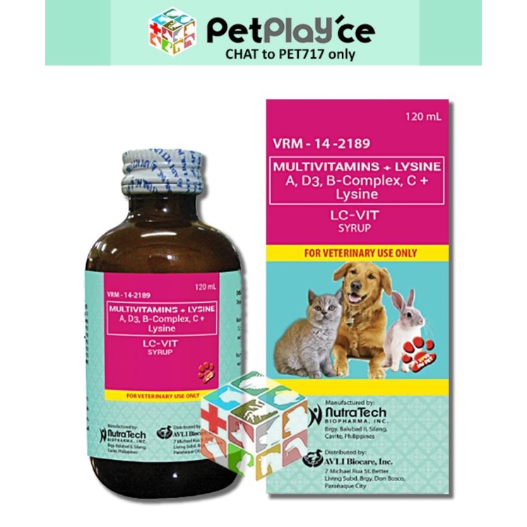 Hot sale LC-VIT LC-VIT PLUS 60ml 120 ml Liquid Multivitamins Lysine PD ...