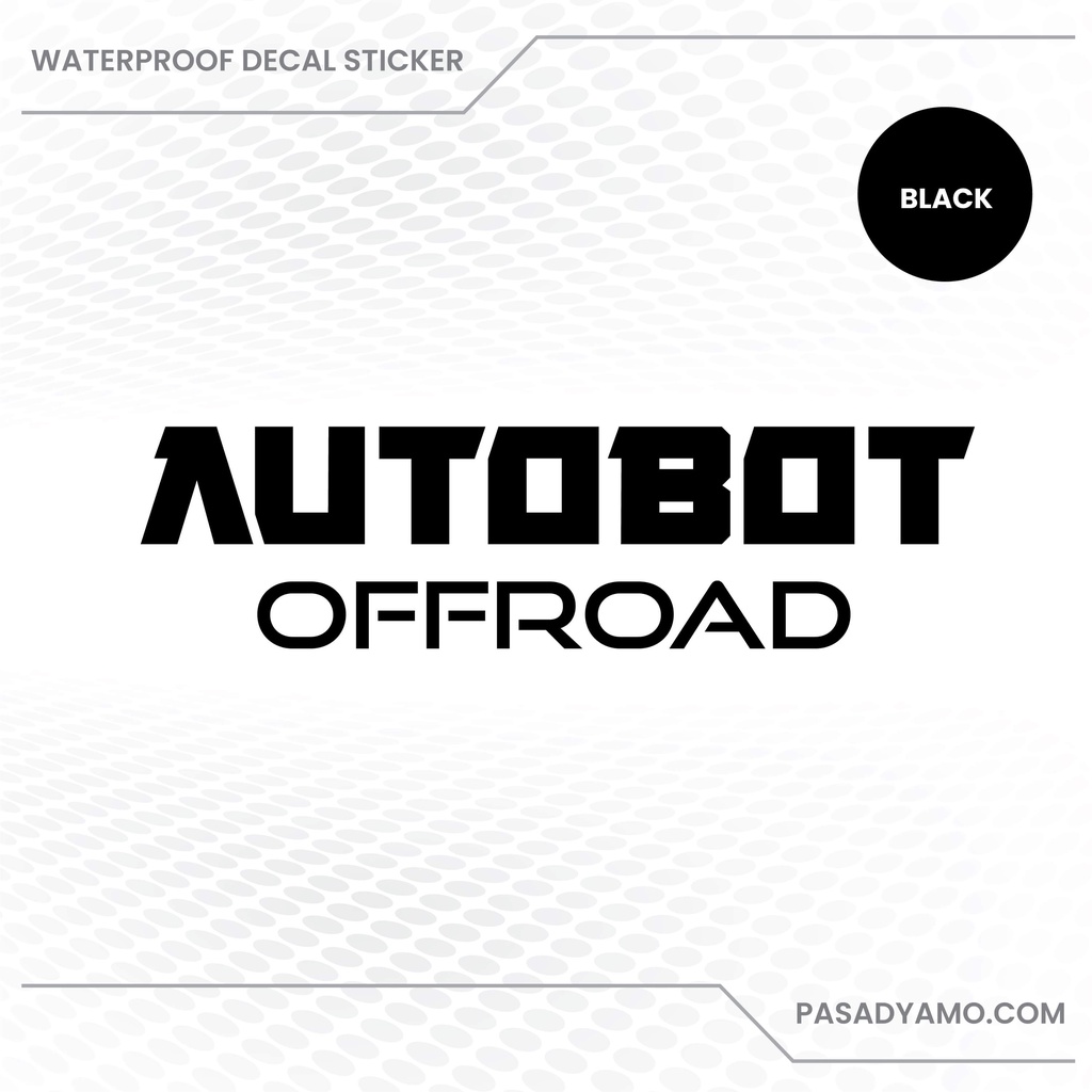 Autobot Offroad Decal Sticker for Cars Motorcycles Helmets Laptops ...