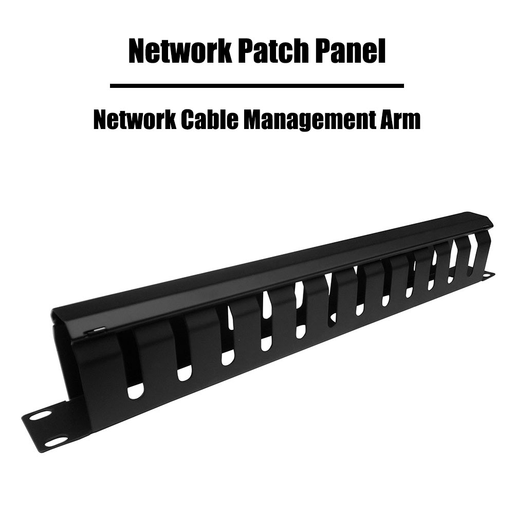 1U Network Cable Management Network Patch Panel 19 inch Rack Mounted ...
