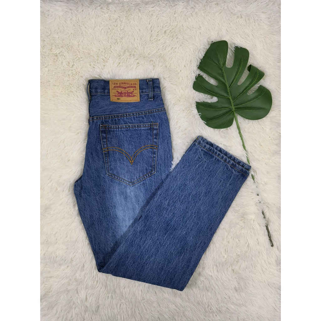 COD 501 color high quality men's pants maong jeans straight cut | Lazada PH