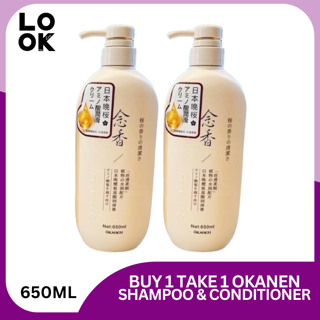 JAPAN Okanen Sakura Shampoo and Conditioner 650ml | Lazada PH