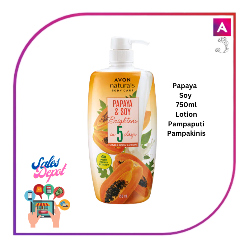 AVON PAPAYA SOY - CARE HYDRATING MILK - ULTRA RADIANCE 750ml Lotion Hand & Body Lotion PAMPAPUTI ...