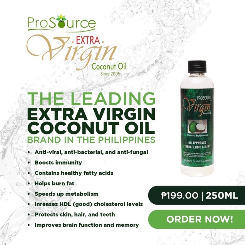 ProSource Extra Virgin Coconut Oil 250 ml | Lazada PH