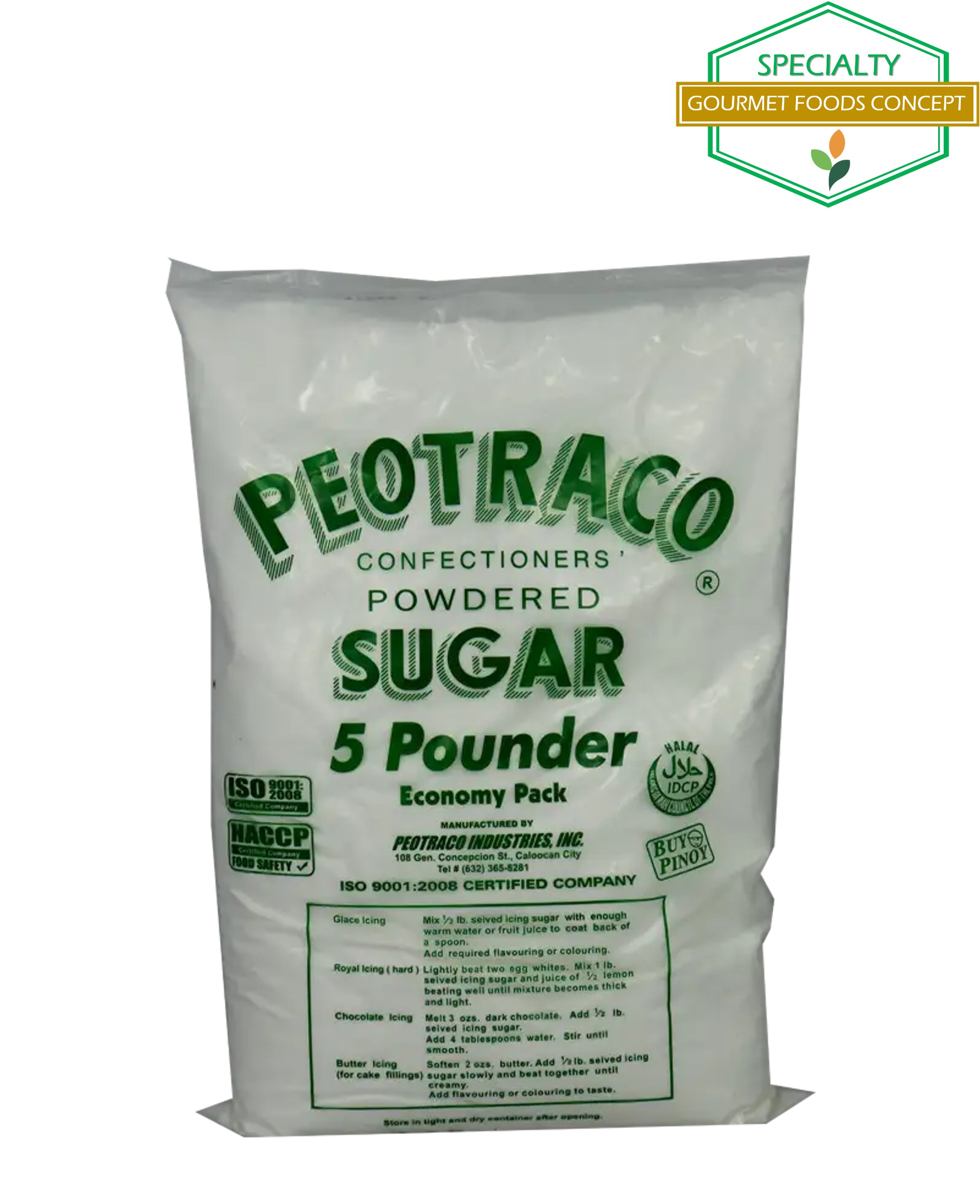 PEOTRACO POWDERED SUGAR 5LB | Lazada PH