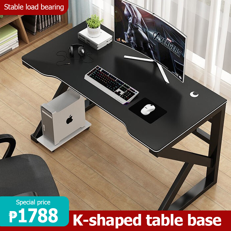 computer table study desk office with drawer laptop gaming table side ...