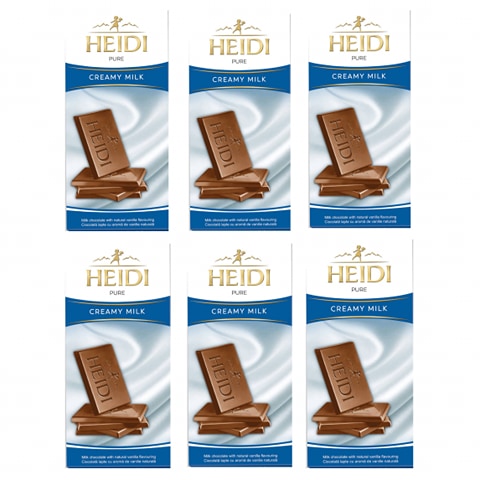 Heidi PURE Creamy Milk 80g Set of 6 | Lazada PH